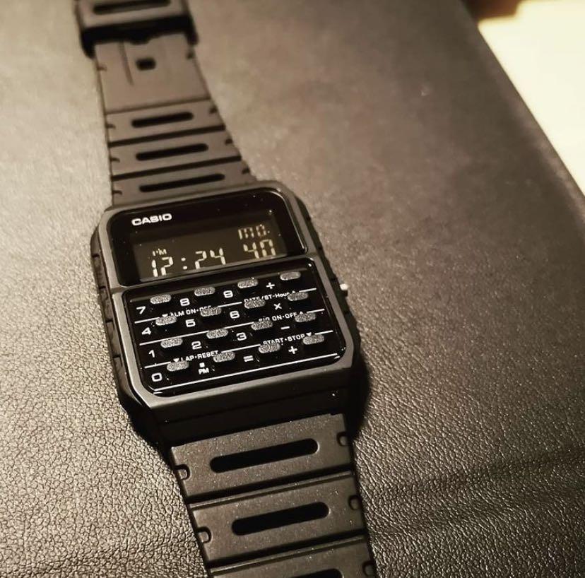 Casio CA-53WF-1B Calculator Watch CA53WF-1B Vintage Digital Quartz CA53 ...