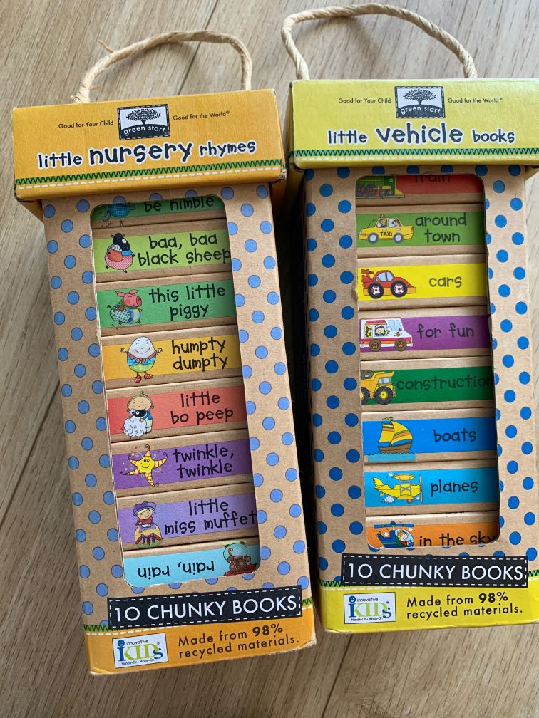 Chunky toddler books nursery rhymes and vehicle, Hobbies & Toys, Books ...