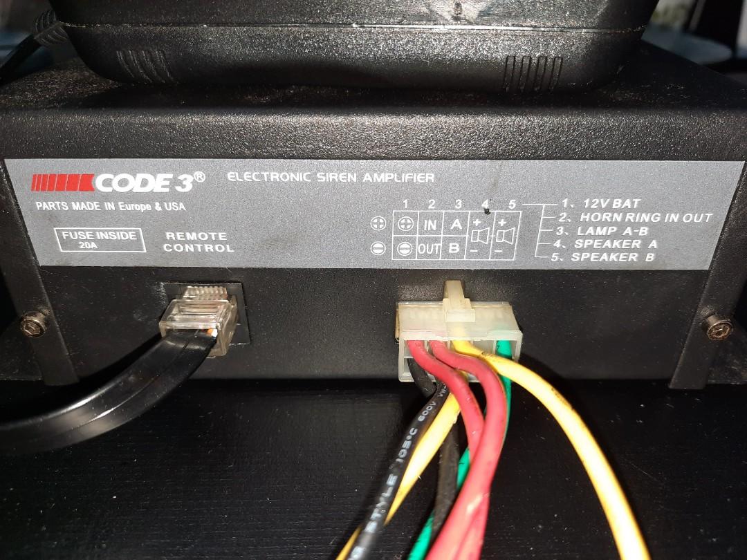 Code 3 Siren, Car Parts & Accessories, Lightings, Horns, and other ...