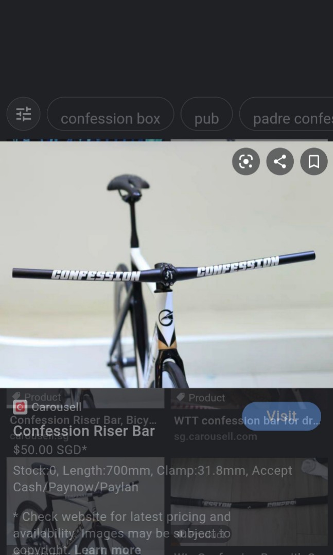 Confession bar, Sports Equipment, Bicycles & Parts, Parts & Accessories ...