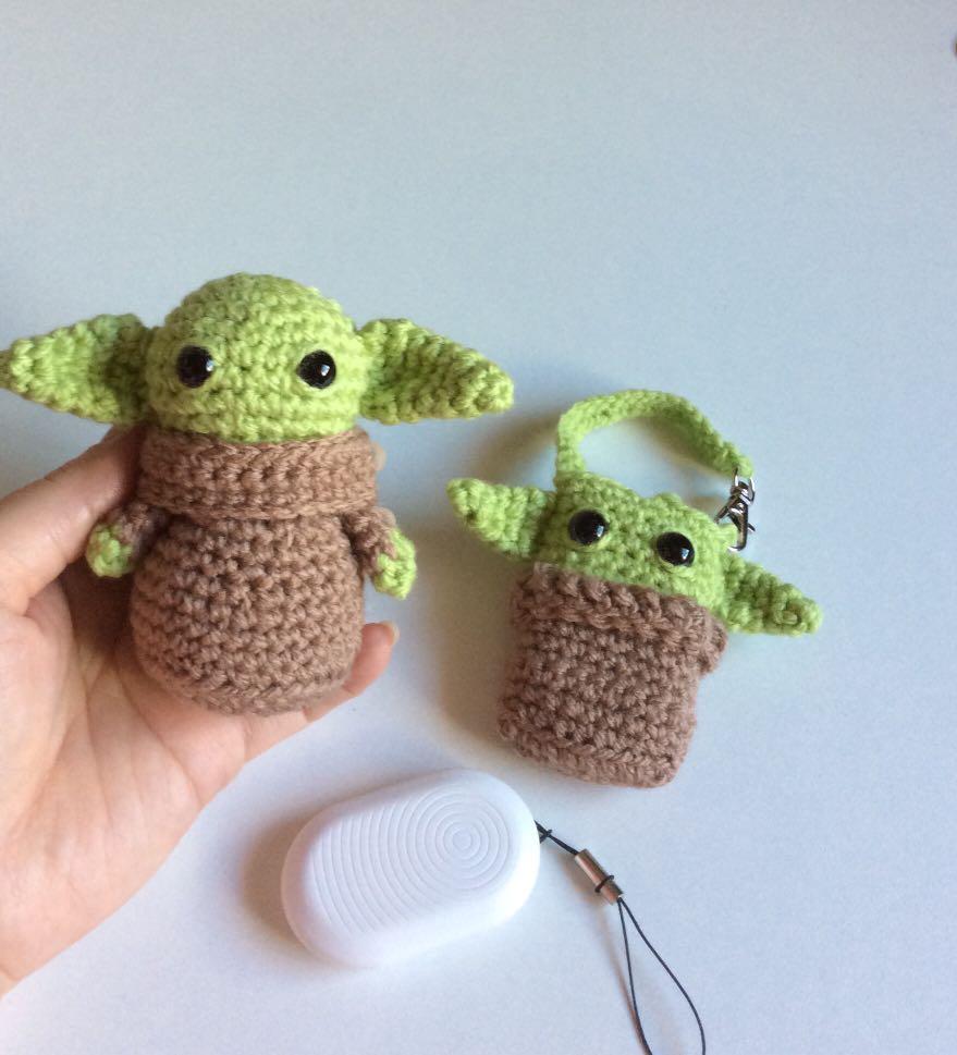 Crochet Baby Yoda Trace Together Token Case, Hobbies & Toys, Stationery ...