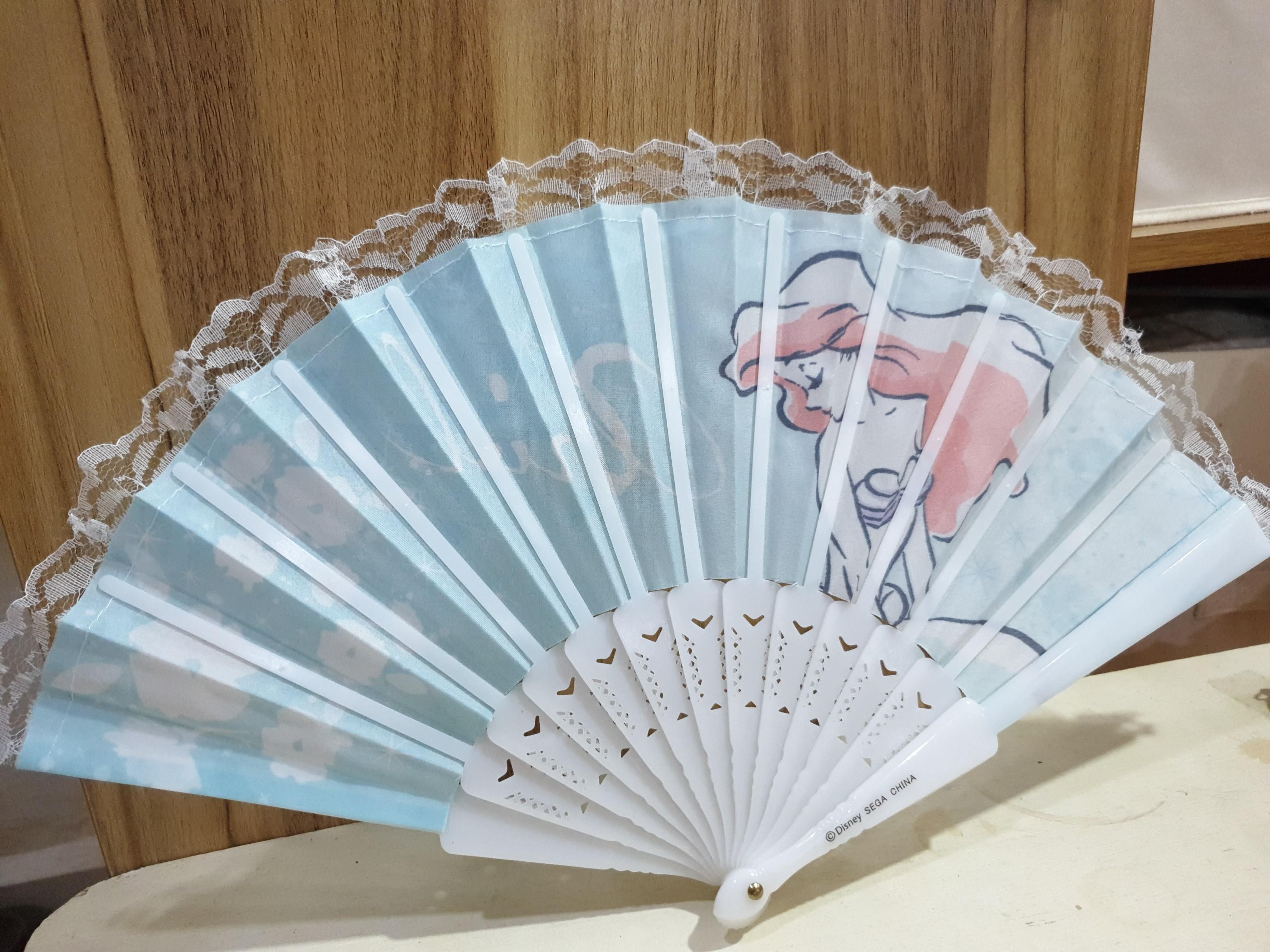 Disney Princess Aries fabric folding fan, Hobbies & Toys, Toys & Games ...