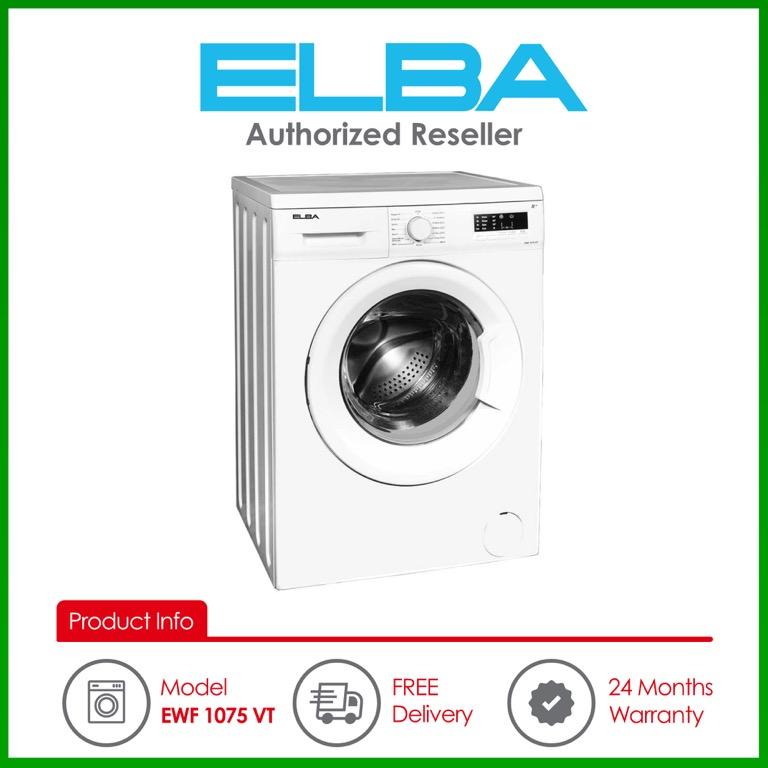 ELBA EWF 1075 VT 7KG Front Loading Washing Machine, TV & Home ...