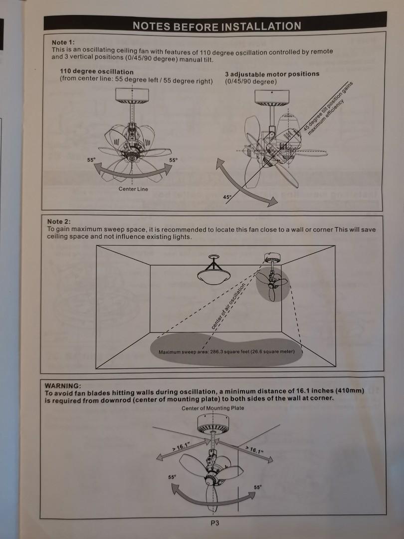 Elmark Corner Vintage Fan, Furniture & Home Living, Lighting & Fans ...