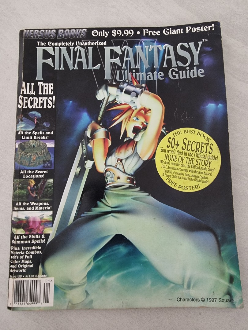 Final Fantasy 7 VII Versus Books Ultimate Guide Unauthorized Strategy ...