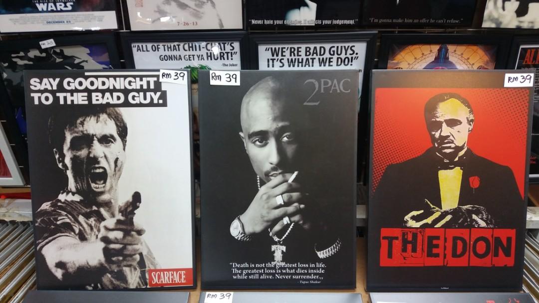 FRAME A3 SAIZ THE GODFATHER, Furniture & Home Living, Home Decor ...