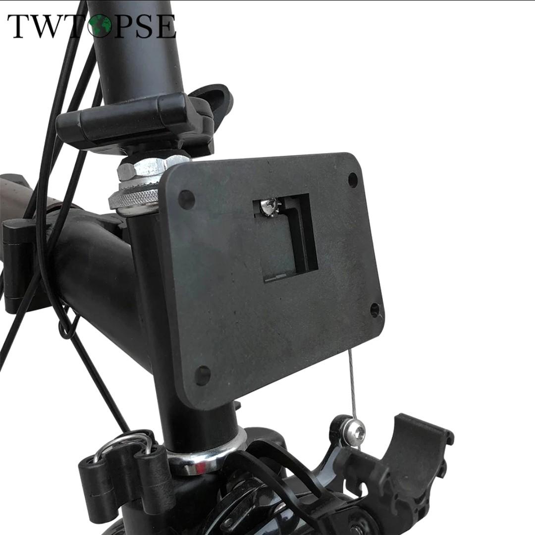 ***Front Bag Carrier Block Adapter For Brompton 3Sixty Pikes Folding Mounting With Bolts ...