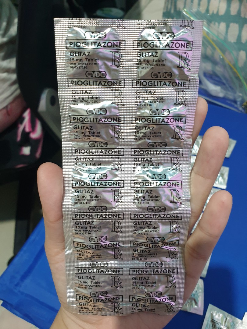 GLITAZ PIOGLOTAZONE 15mg, Health & Nutrition, Medical Supplies & Tools ...