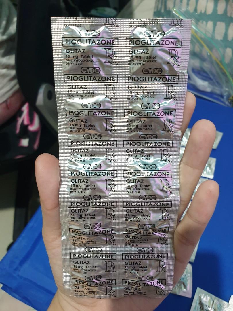 GLITAZ PIOGLOTAZONE 15mg, Health & Nutrition, Medical Supplies & Tools ...