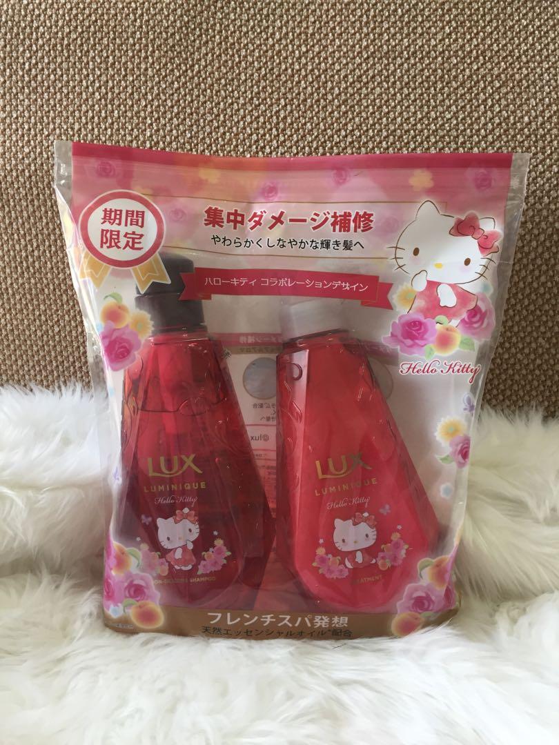 Hello Kitty LUX Luminique Shampoo and Conditioner, Beauty & Personal Care, Hair on Carousell