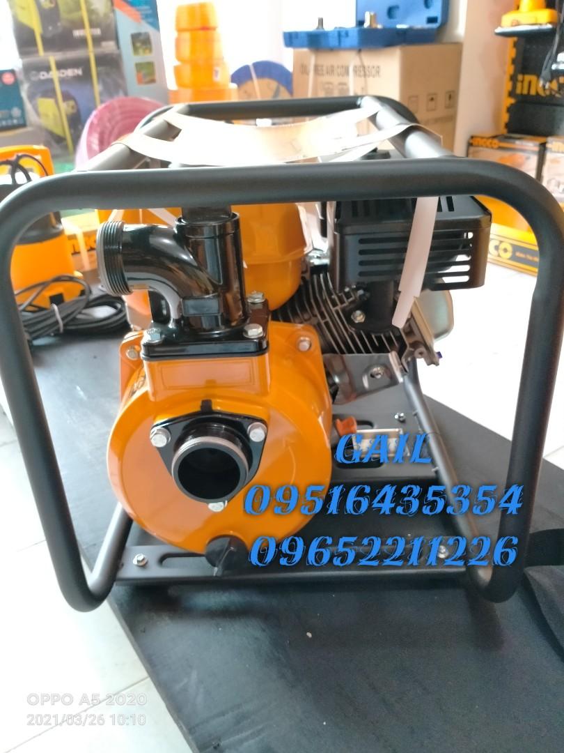 INGCO 2x2, 7HP, 4-stroke Gasoline Water Pump, Commercial & Industrial ...