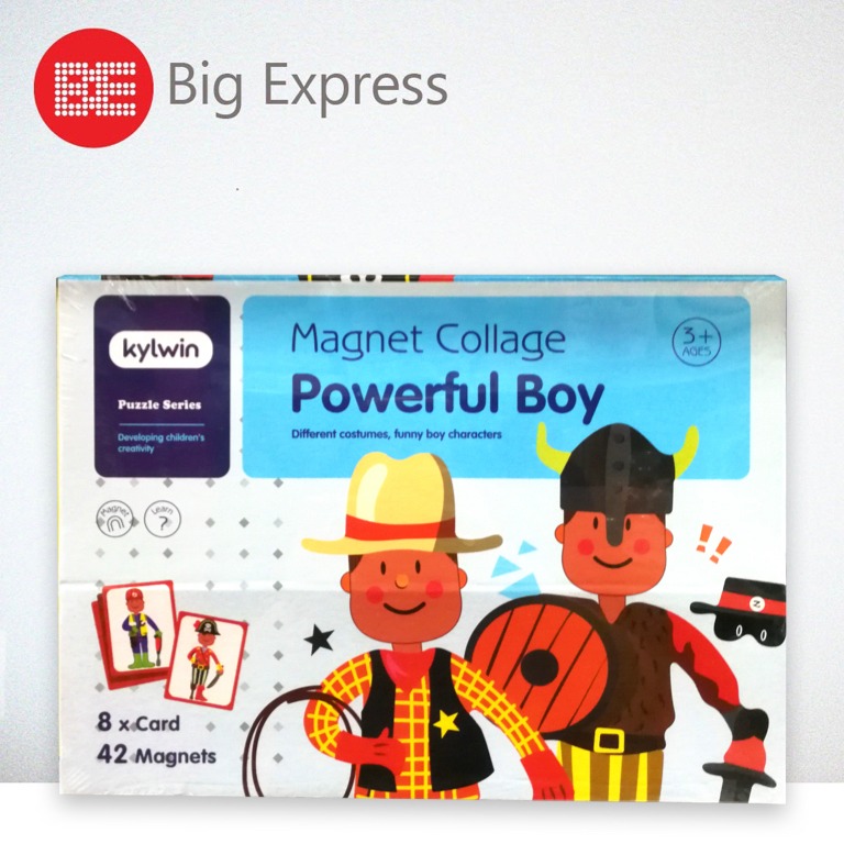 Magnet Collage Puzzle (Powerful Boy) Puzzles - Children Kid Education ...