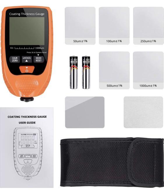 Neoteck Car Paint Coating Thickness Gauge Meter with Fe & NFe Probe and ...