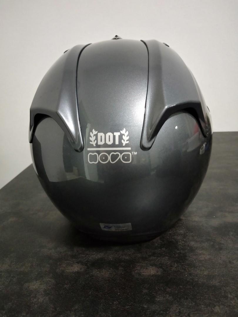 Nova dot helmet, Motorcycles, Motorcycle Apparel on Carousell