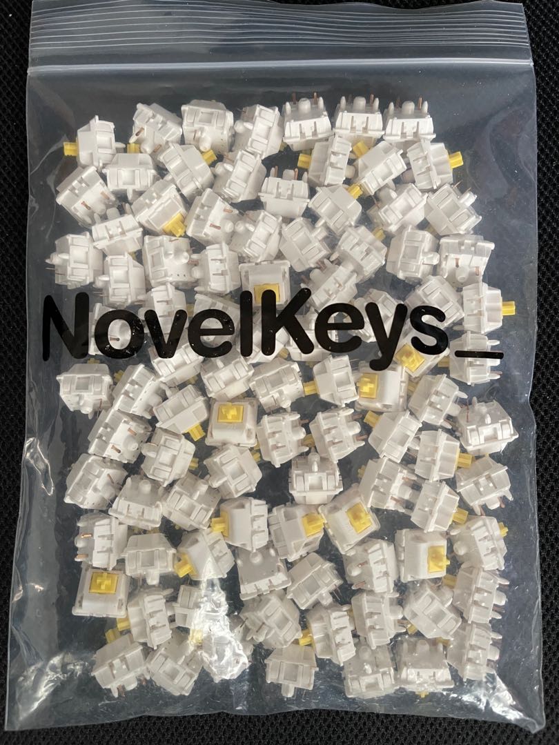 NovelKeys Silk Yellow Linear Mechanical Keyboard Switches, Computers ...