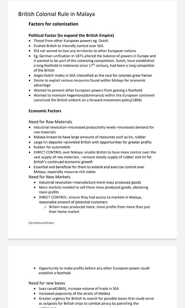 O Level Pure History Notes. A1 History, Hobbies & Toys, Books ...