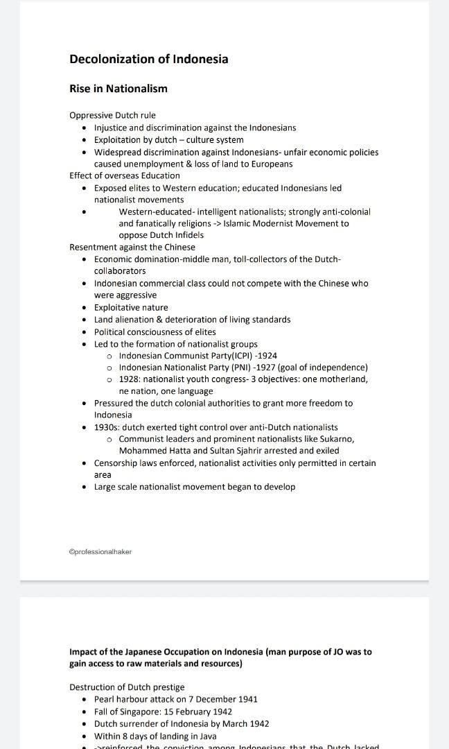 O Level Pure History Notes. A1 History, Hobbies & Toys, Books ...