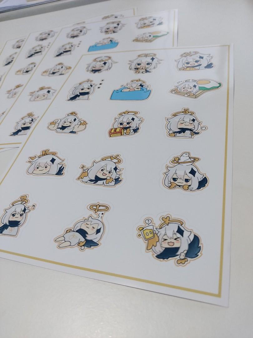 PAIMON STICKER SHEETS, Hobbies & Toys, Stationery & Craft, Art & Prints ...