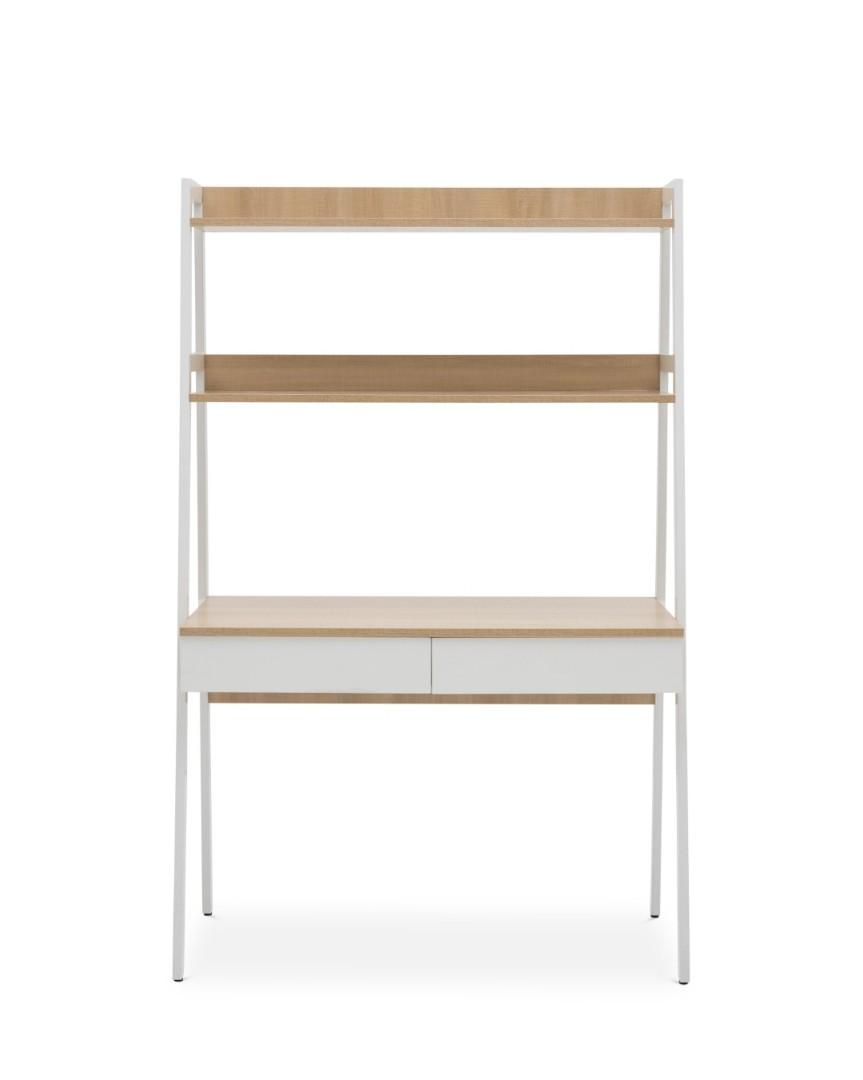 Parry study table with top shelves, Furniture & Home Living, Furniture ...
