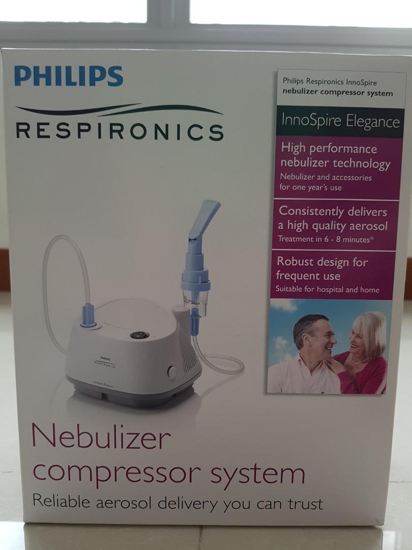 Philips Respironics Nebulizer Compressor System, Health & Nutrition ...