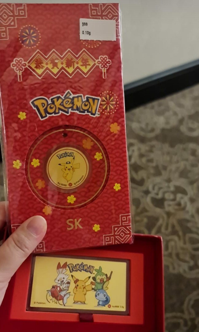 Pokemon Gold Bar and coin, Luxury, Accessories on Carousell