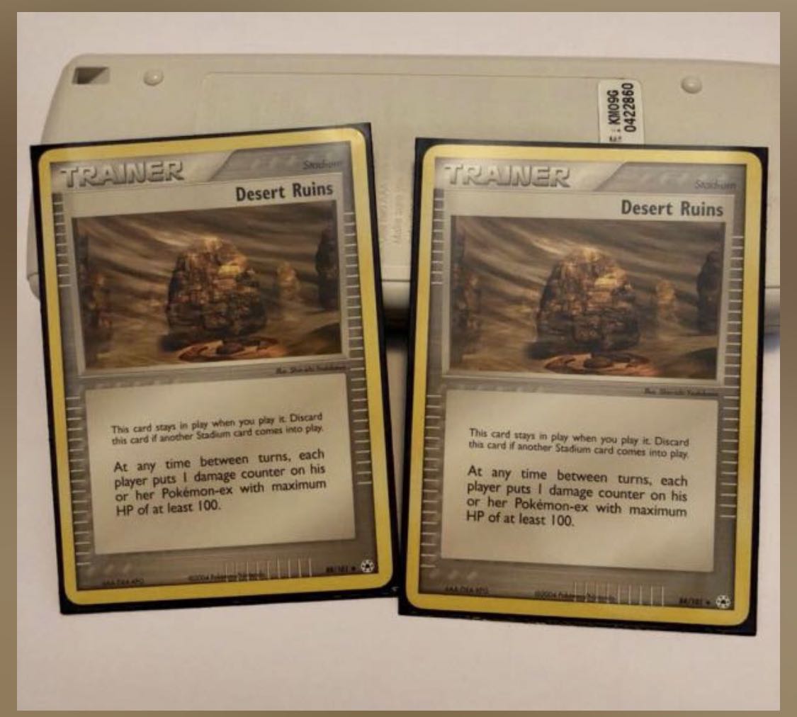 Pokemon Trainer Stadium Card - Desert Ruins, Hobbies & Toys, Toys ...