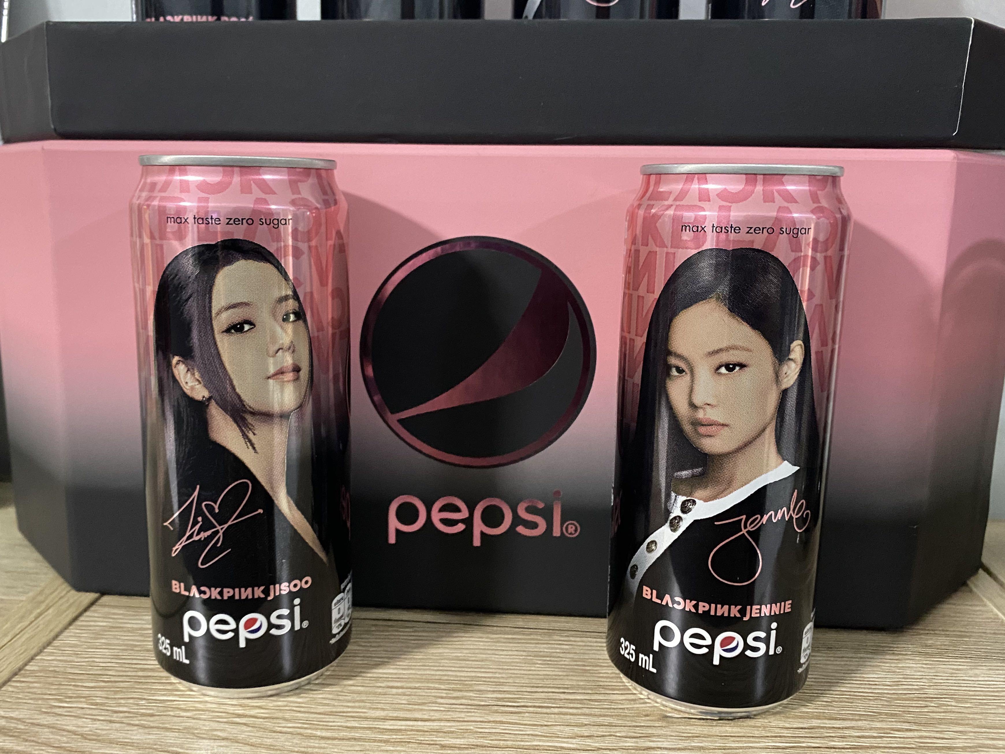 [Ready stock] Blackpink Pepsi Thailand 325ml Pink - Jennie & Jisoo ...