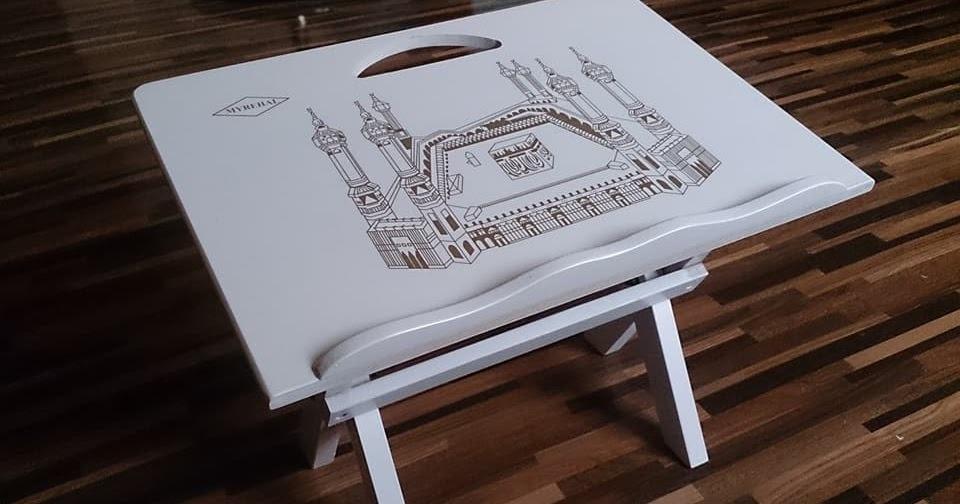 Rehal Mini Table Masjid (BLACK/WHITE), Hobbies & Toys, Books ...