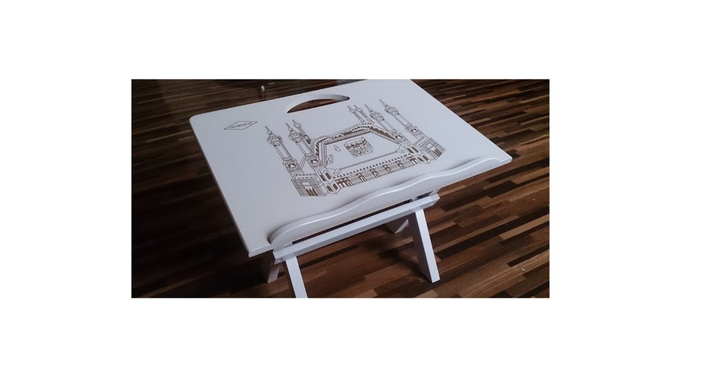 Rehal Mini Table Masjid (BLACK/WHITE), Hobbies & Toys, Books ...