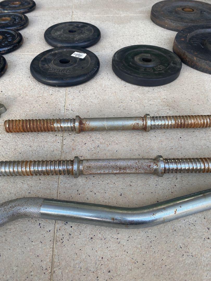 Rusty weights, Sports Equipment, Exercise & Fitness, Weights ...