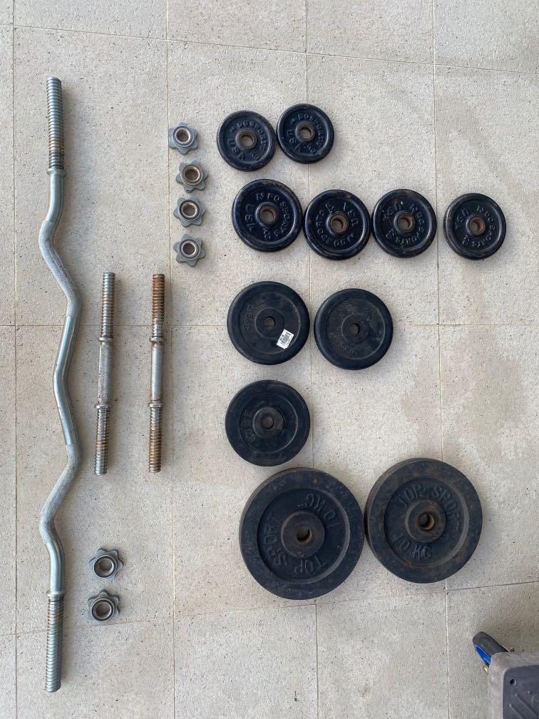 Rusty weights, Sports Equipment, Exercise & Fitness, Weights ...