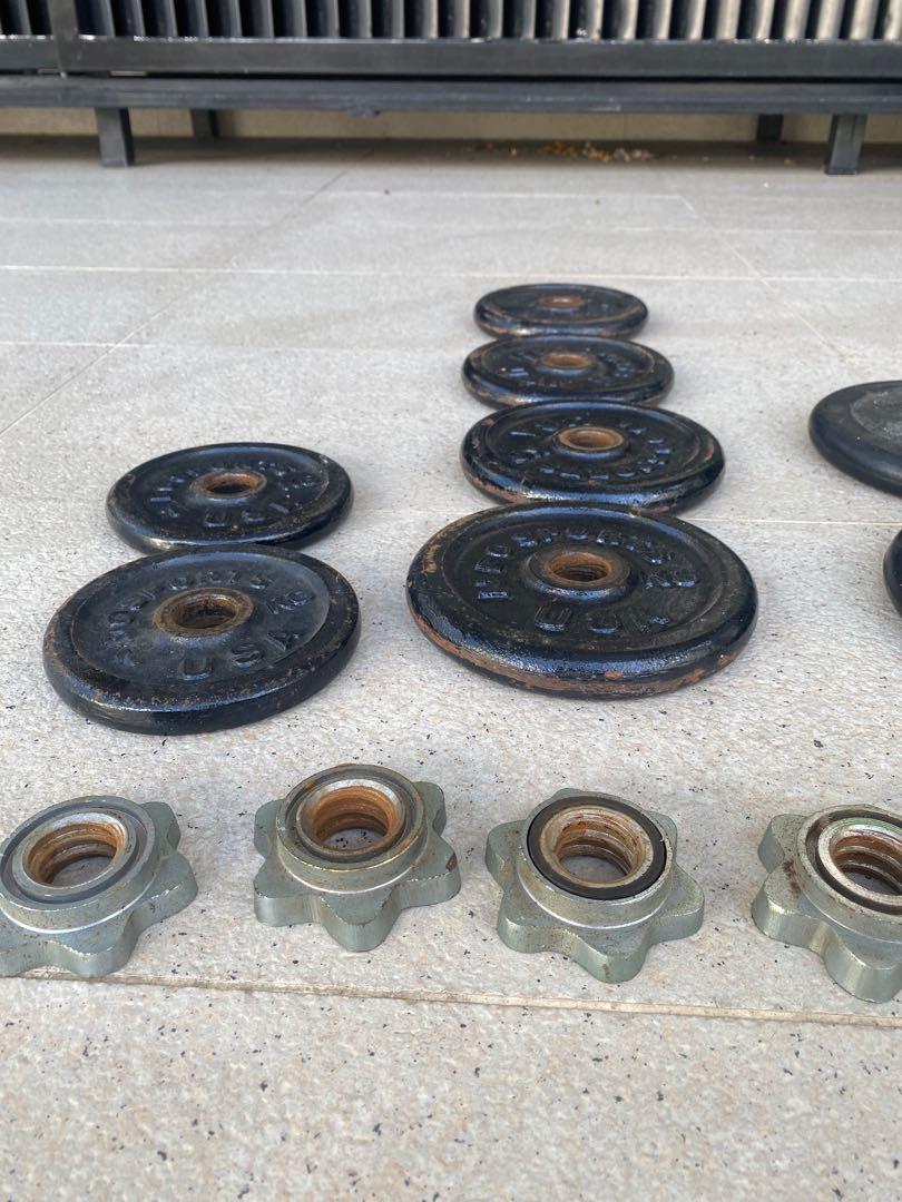 Rusty weights, Sports Equipment, Exercise & Fitness, Weights ...