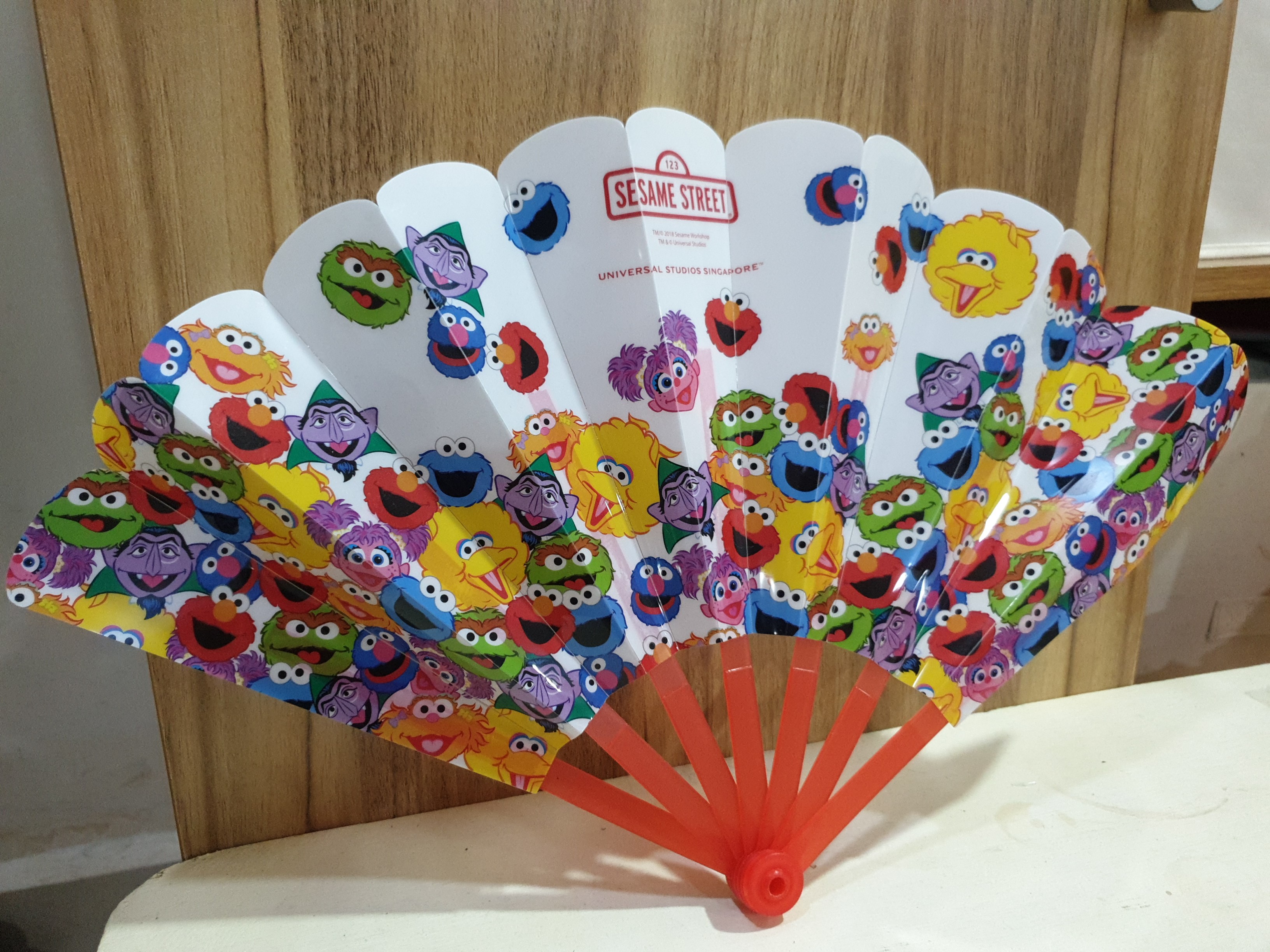Sesame Street plastic folding fan by Universal Studio Singapore ...