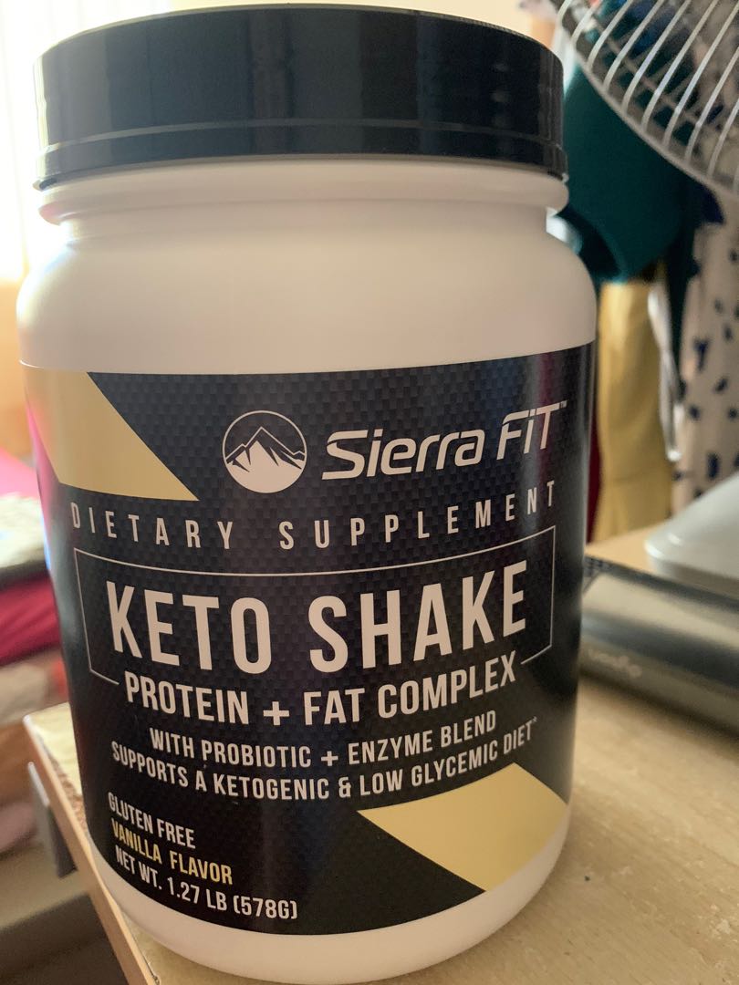 Sierra Fit Keto Shake Protein + Fat Complex, Health & Nutrition, Health ...