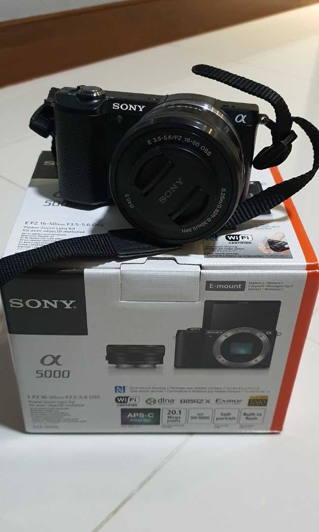 Sony A5000. Alpha 5000, Photography, Cameras on Carousell
