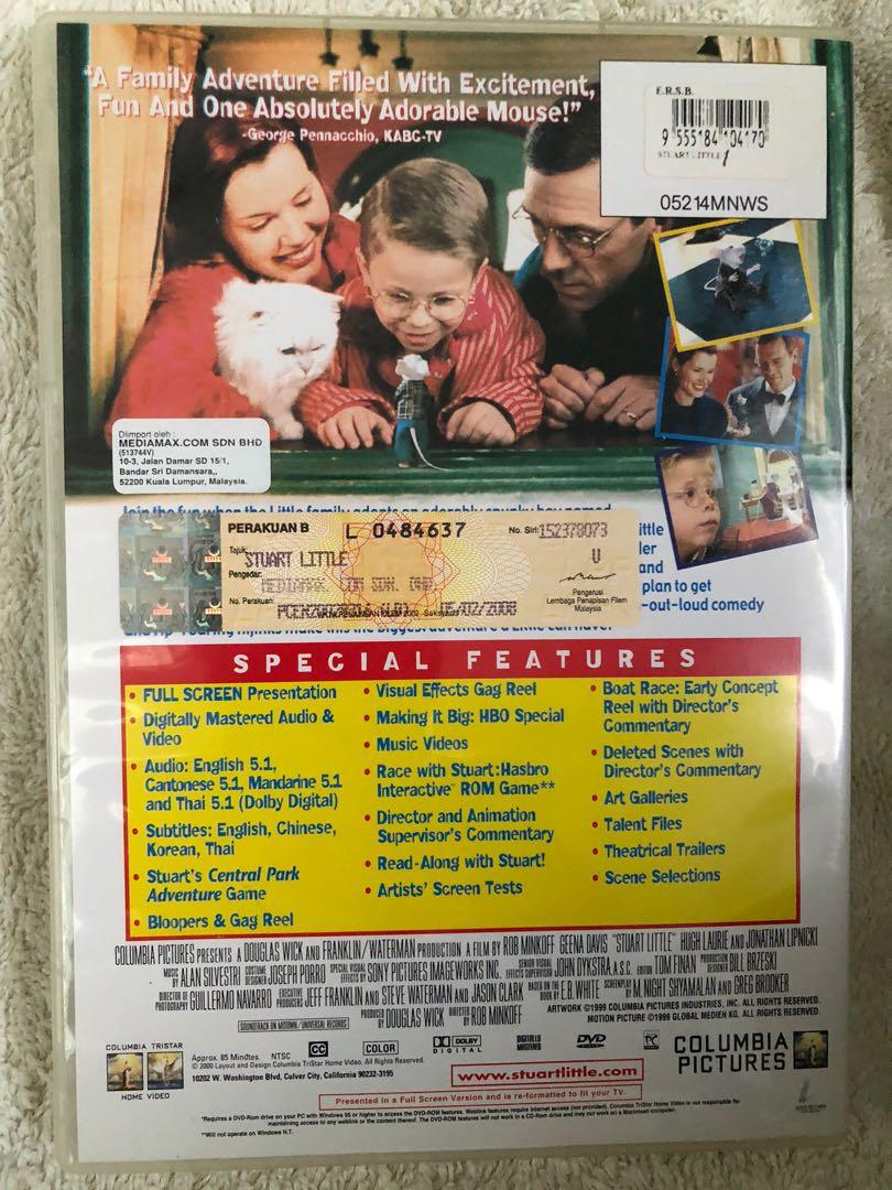 Stuart Little DVD, Hobbies & Toys, Music & Media, CDs & DVDs on Carousell