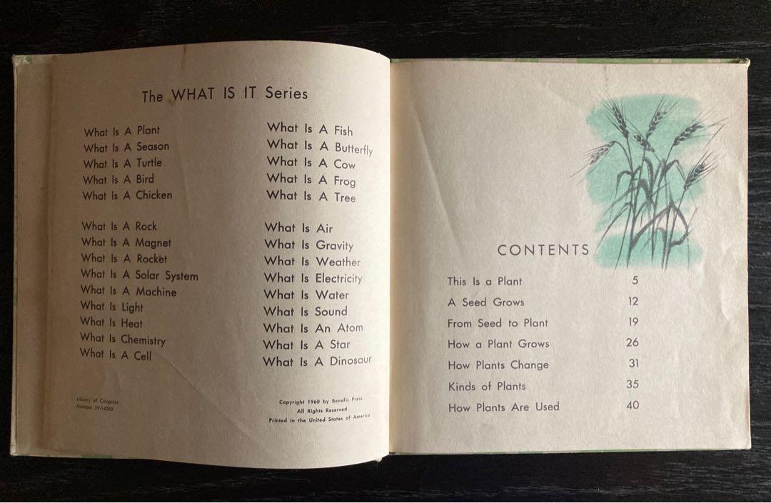 1960 What is A Plant, Gene Darby book, Hobbies & Toys, Books ...