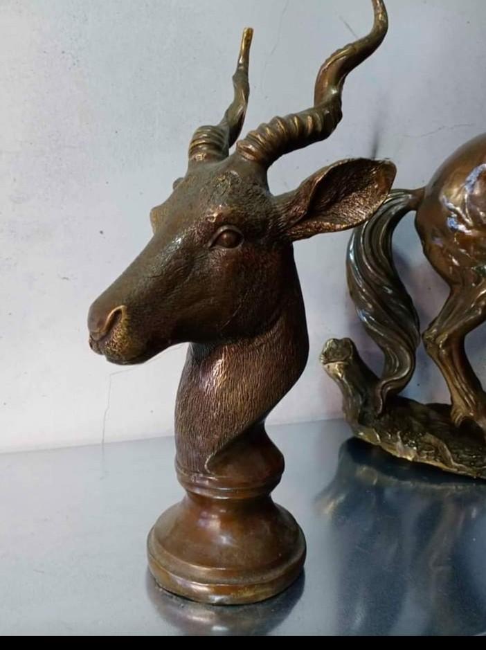 Vintage Brass - Goat head Statue, Hobbies & Toys, Memorabilia ...