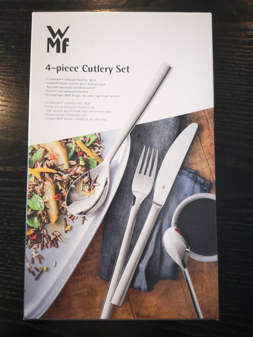 WMF 4-Piece Cutlery Set, Furniture & Home Living, Kitchenware ...