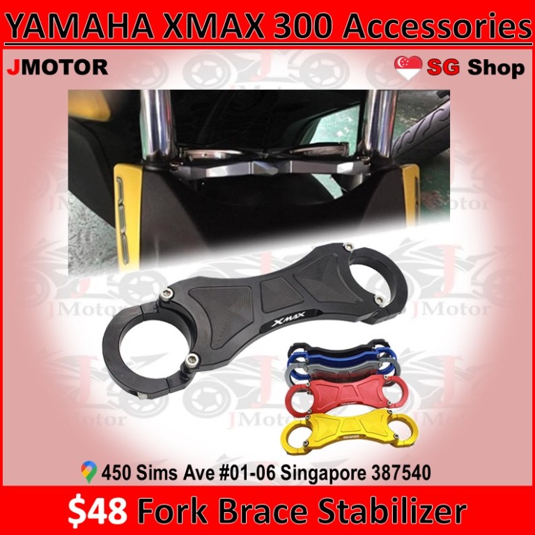 yamaha xmax 300 front Fork Brace Stabilizer, Motorcycles, Motorcycle ...