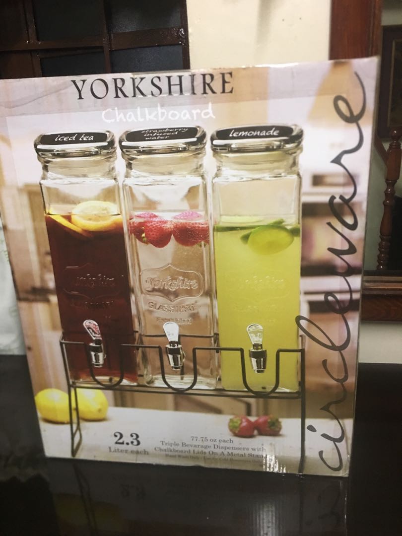 YORKSHIRE [ Triple Beverage Dispenser ], Furniture & Home Living ...