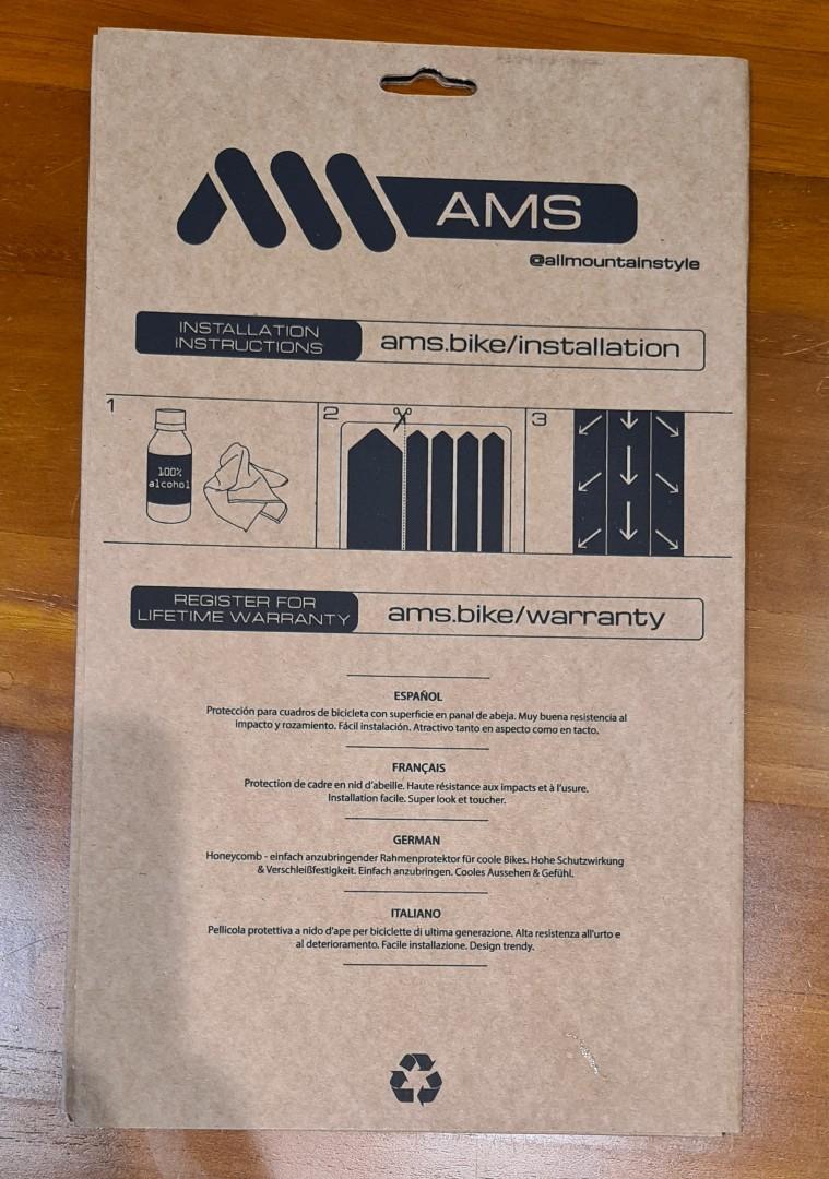 AMS All Mountain Style Frame Guard EXTRA Camo honeycomb MTB Gravity ...