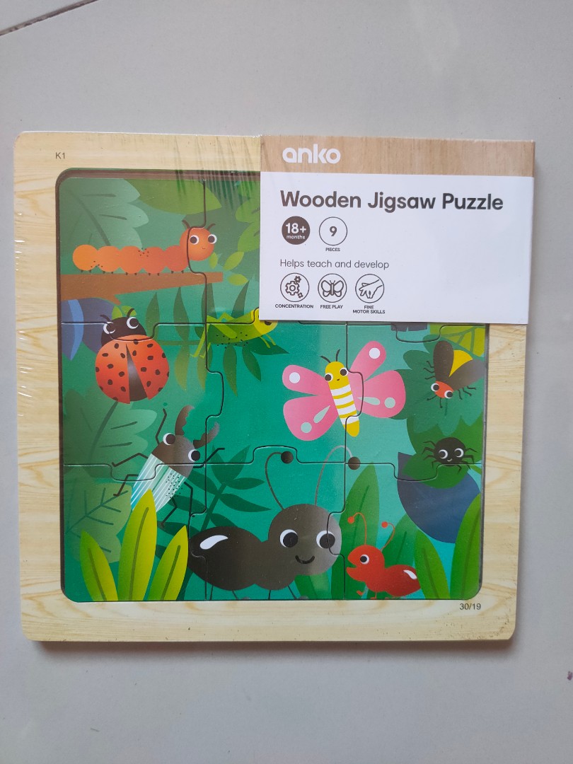 Anko Wooden Jigsaw Puzzle - insect, Hobbies & Toys, Toys & Games on ...