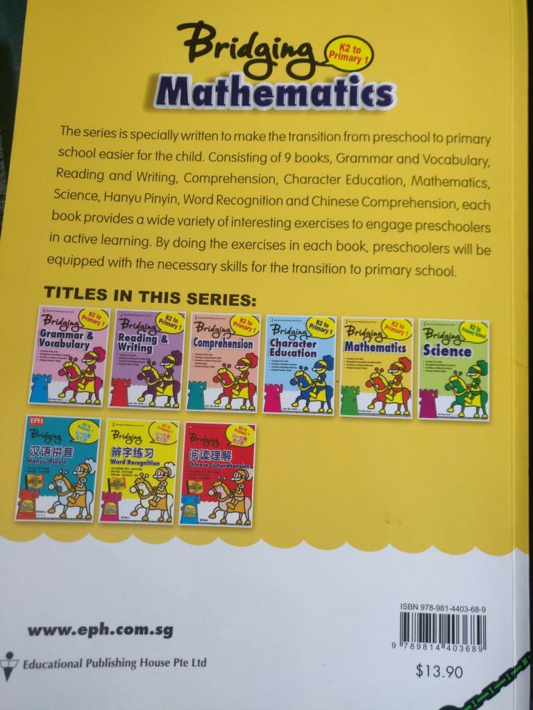 Bridging Maths from K2 to Primary 1, Hobbies & Toys, Books & Magazines ...