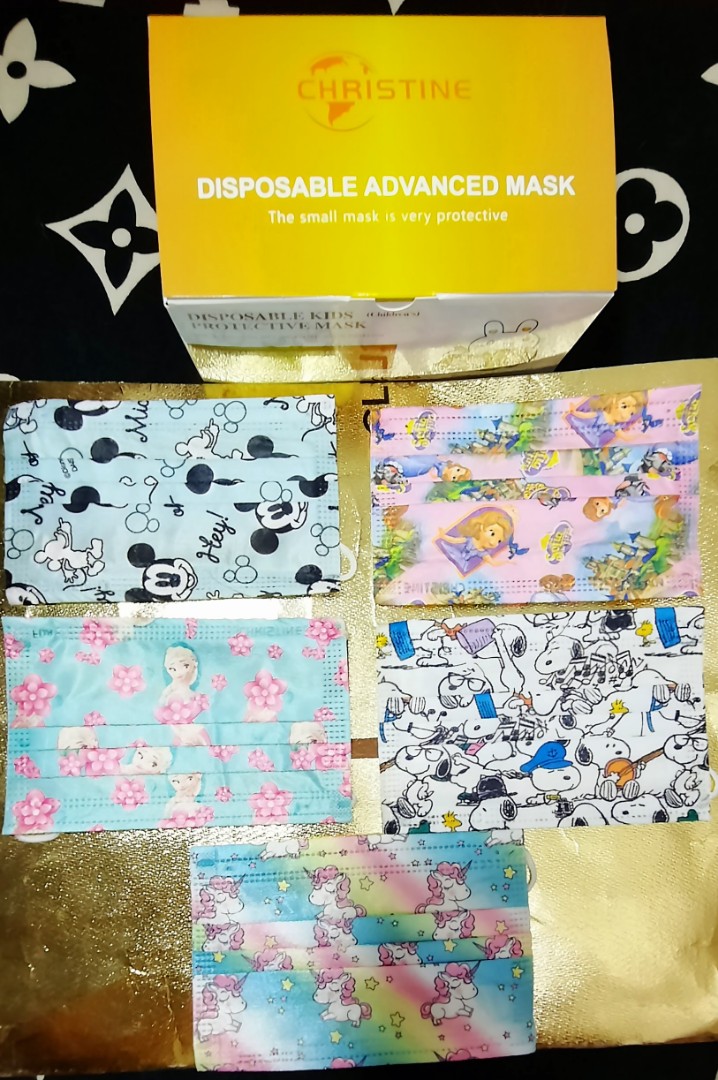 Christine Yayamanin Character Design Face Mask for Kids, Health ...