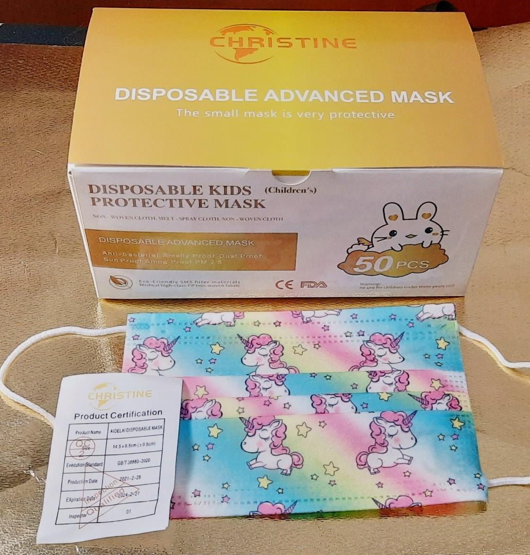 Christine Yayamanin Character Design Face Mask for Kids, Health ...