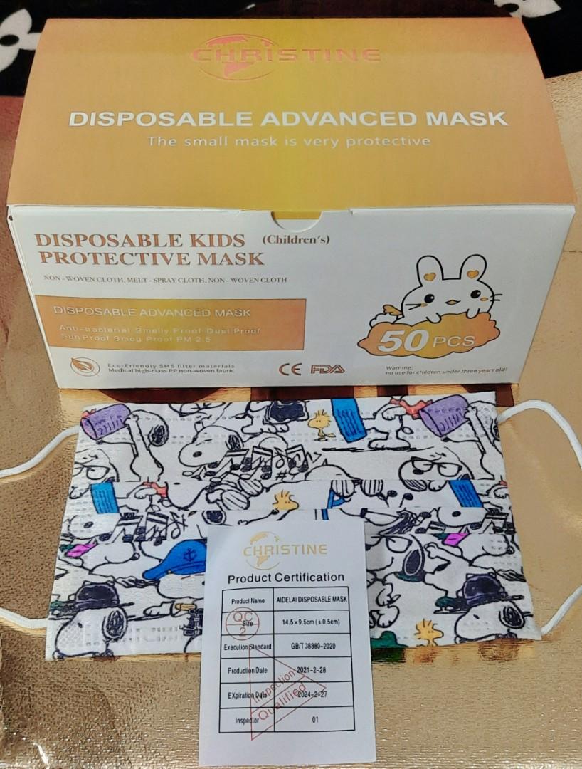 Christine Yayamanin Character Design Face Mask for Kids, Health ...