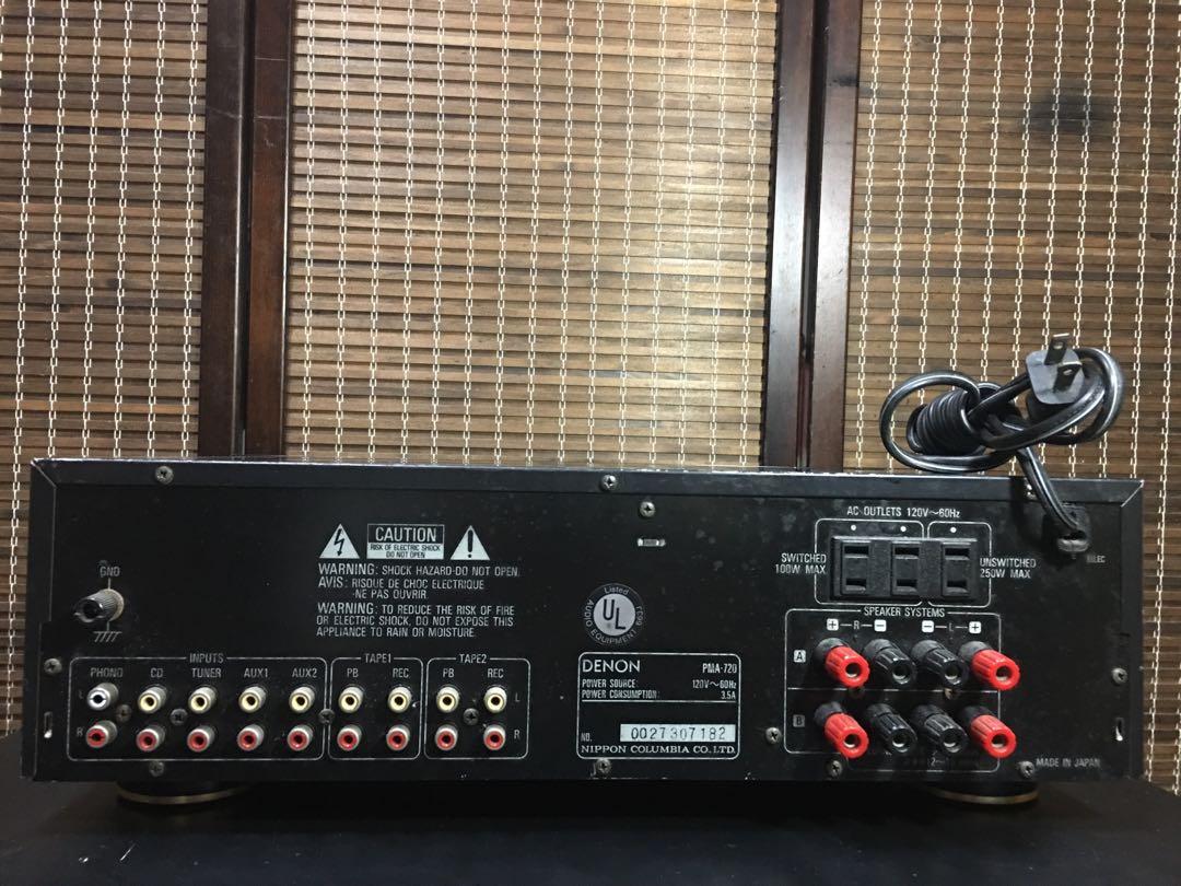 Denon PMA-720 Stereo Integrated Amplifier, Audio, Soundbars, Speakers ...
