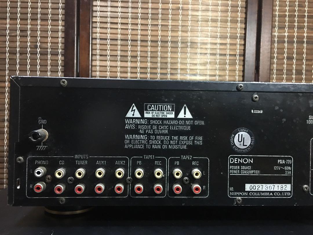 Denon PMA-720 Stereo Integrated Amplifier, Audio, Soundbars, Speakers ...