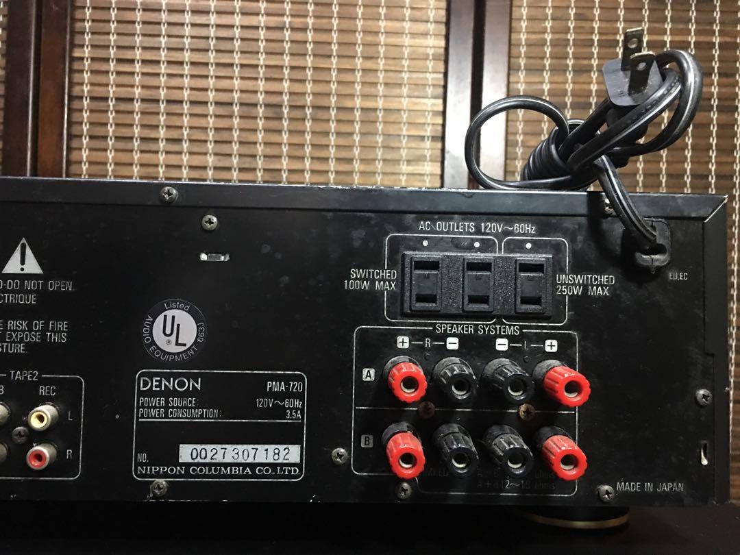 Denon PMA-720 Stereo Integrated Amplifier, Audio, Soundbars, Speakers ...